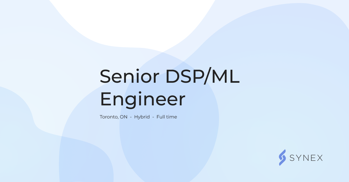 Careers - Synex Medical - Senior DSP/ML Engineer